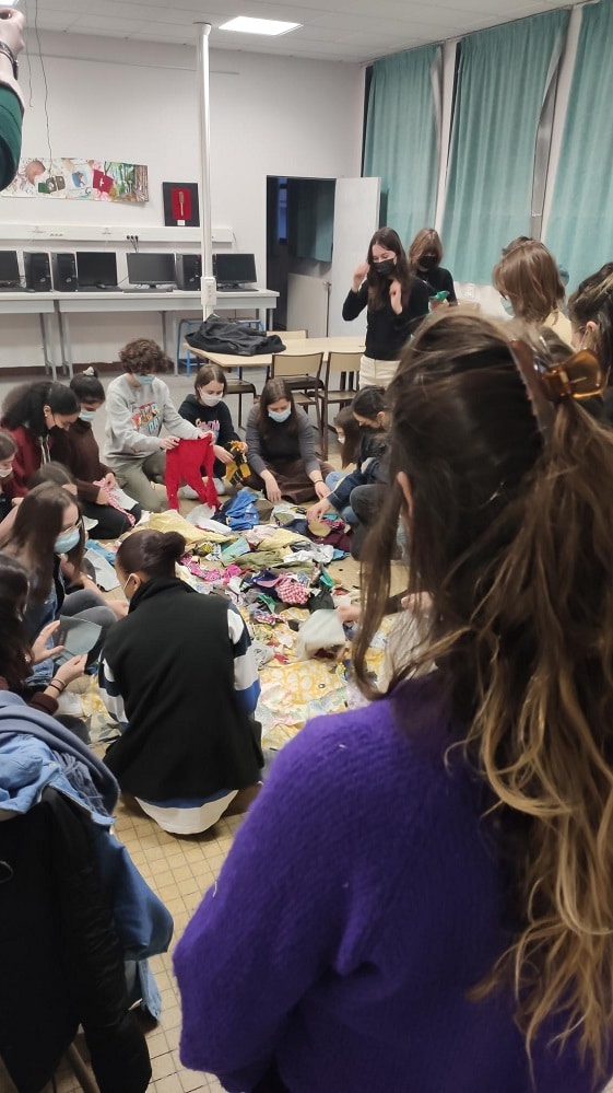 11 – atelier avec les 1ere et artiste – Lycée Max Linder